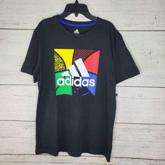 adidas | Shirts & Tops | Adidas Box Logo Tshirt | Poshmark